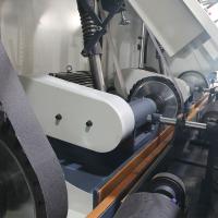 China 3 Grinding Head Curtain Rod Polishing Machine Round Tube Abrasive Belt for sale