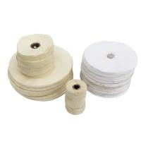 China Metal stainless steel polishing and grinding consumables round hole white cloth  non-woven for sale