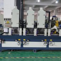 China 3 head abrasive belt hairline finishing machine Conveyor Belt Grinding Machine for sale