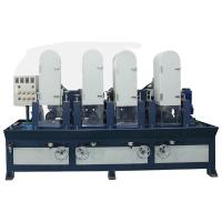 China 4 Head Abrasive Belt Hairline Stainless Steel Satin Finishing Machine for sale