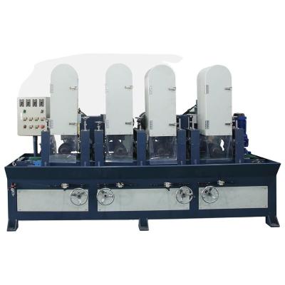 China 4 Head Abrasive Belt Hairline Stainless Steel Satin Finishing Machine for sale