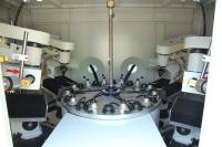 China Automatic Polishing Buffing Machine 3 Grinding Head Rotary Table Outer 440V for sale