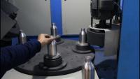 China Stainless Steel Disc Automatic Polishing Machine Rotary Buffing Nylon  Polishing Mac for sale