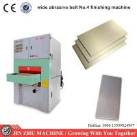 China Stainless Steel Sheet Hairline Finishing Machine Metal  PLC 40-1500mm for sale