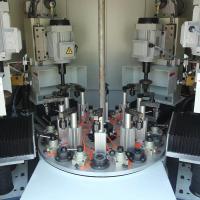 China 4 Grinding Heads Rotary Table Metal Polishing Machine For Stainless Steel Aluminum Products Mirror Polished for sale