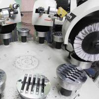 China 4 Grinding Heads Rotary Table Metal Polishing Machine For Stainless Steel Aluminum Products Mirror Polished for sale