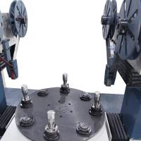 China 3 Grinding Heads Continuous Automatic Disc Polishing Machine Wire Drawing Machine Round Product Surface Wire Drawing for sale