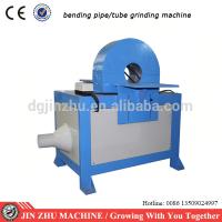 China bending pipe hairline finishing machine for grinding tubes with angle for sale