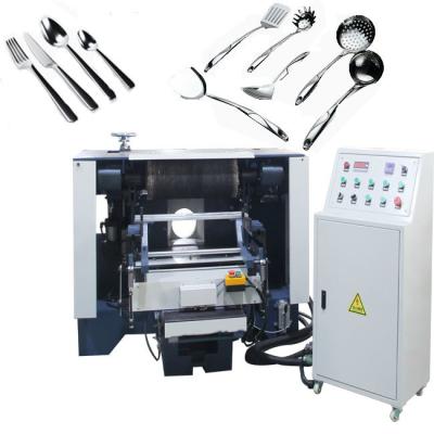 China Semi-Auto Single sided Cutlery Mirror Polishing Machine for Knives Spoons Forks Knife Buffing Grinding for sale
