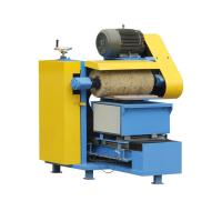 China Luggage Accessories Metal Zipper Flat Polishing Machine With Dust Collector Centrifugal Disc for sale