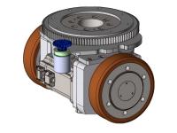 China Differential Steering Two Drive Wheel DC Motor Actuator for sale
