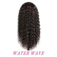 China Water Wave 5x5 Lace Closure Wig transparent Lace Frontal Human Hair Wigs for sale