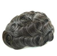 China Mens Toupee Hair Replacement French Lace Human Hair Systems Hair Pieces Q6 #1B20 for sale