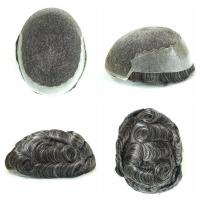 China Mens Toupee Hair Replacement French Lace Human Hair Systems Hair Pieces Q6 #1B30 for sale