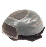 China Toupee For Men Human Hair French Lace Replecement System Mono Center Medium Hair for sale