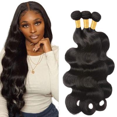 China BODY WAVE Cheap Natural  Remy Indian Human Hair Vendor Weave Bundles and wefts for sale