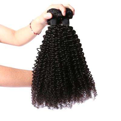 China KINKY CURLY Cheap Natural  Remy Indian Human Hair Vendor Weave Bundles and wefts for sale