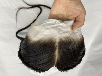 China New Arrival 100% Natural HD Transparent Lace Braids Frontal Closure 13x6 Remy Hair Indian Woman Toupee Piece Braids for sale