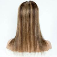 China Custom order Silk Base Topper 5x5 Inch Size Natural Color Human Hair Toppers for Women for sale