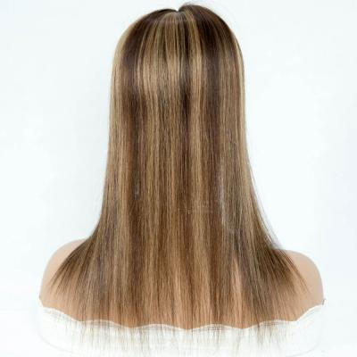 China Custom order Silk Base Topper 5x5 Inch Size Natural Color Human Hair Toppers for Women for sale