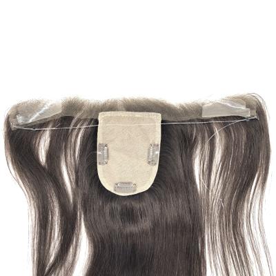 China Hotsale Silk Base Topper With Swiss Lace HD Hairline Replacement Fish Line 100% Human Hair Women Hair Pieces for sale