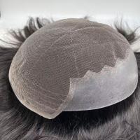China Hot Selling Natural Q6 Swiss Lace Base Human Hair Men Toupee Prosthesis Patch Unit Durable Male Hair for Men Hair for sale