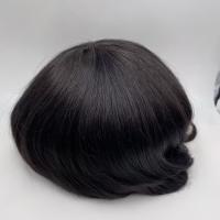 China Toupee Factory Big Stock European Hair Replacement Full Swiss Lace Human Hair Mens Lace Toupee for sale
