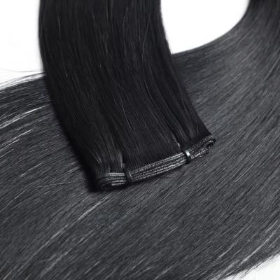 China Weft Genius Weft Extremely Invisible Human Hair Extension Remy Virgin Original Vietnamese Hair Natural Black for sale