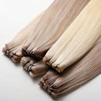 China Factory Raw Virgin Russian Thin Invisible Genius Weft Hair Extensions Double Genius Weft for sale