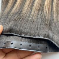 China Hot Seller Genius Weft With Hole 12A Russian Remy Human Hair Extensions - Double Drawn Cuticle Aligned Virgin Hair,Xo Weft for sale
