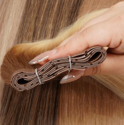 China Gogious Hair Best Selling Human Hair Extension Remy Genius Butterfly Weft Hair Twins Weft Invisible Genius XO Weft for sale
