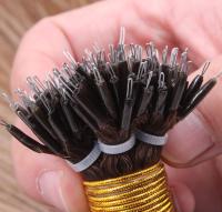 China Blonde Nano Hair Extensions Tip Virgin Natural Hair Suppliers Raw Cuticle Nano Ring Natural Human Hair Extensions for sale