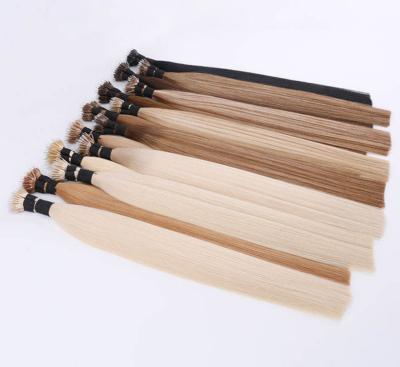 China Hot Sale Nano Tips Hair Extensions Russian 100% Human Hair Tips Extensions Luxury Quality Keratin Tips Salon Wholesale for sale