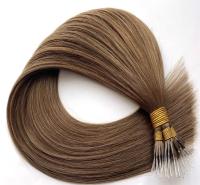 China Factory Direct Price Double Drawn Hair Plastic Tip Keratin Nano Hair Extensions I Tip Hair Extensions for sale