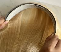 China Find similar icon Custom-made Thick Silicone Toppers Injected Human Hair System Highlight Color Hair Topper for Hair Loss Clients for sale