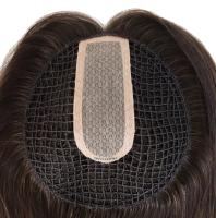 China Customized High Quality Integration Fishnet Topper for Women with Hair Loss Virgin Chinese Hair Grade Silk Topper for sale