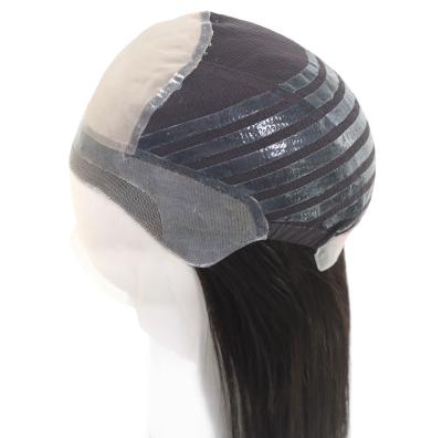 China 100% RAW Virgin Hair Full Lace Front Glueless Silk Top Silicone Women Pu Medical Wig Human Hair for Alopecia for sale