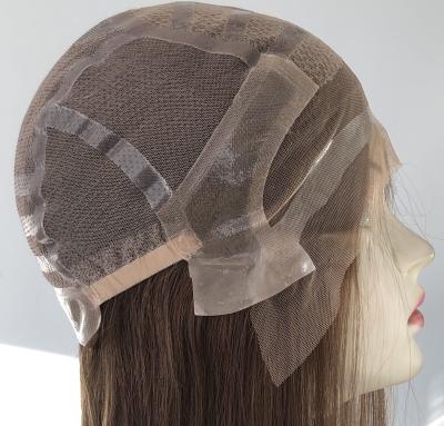 China Factory Supplier Comfort Swiss Lace Full Hand Tied Lace Front Human Hair Medical Wigs for Alopecias for sale