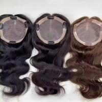 China Wholesale Ready to Ship Mono Lace Topper for White Women European Russian Virgin Human Hair Pieces for sale