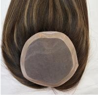 China Wholesale High Quality Human Hair Blonde Hairpieces Hair Topper Virgin Gray Hair Topper for White Women for sale