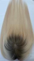 China 2026 White Lace Closure for Women Silk Top Natural Density Human Hair Closure Mono Lace #613 Blonde Wig Topper for sale