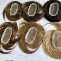 China Hair Topper Women Topper Mini Topper Blonde Balage Affordable Ready to Ship White European Hair Straight Mono Base Wig 130%-160% for sale