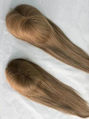 China Wholesale High Quality Invisible Knots Mono PU Silk Base Hair Toppers for Women Straight Virgin European Human Hair Topper for sale