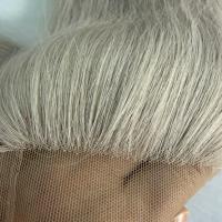China 2026 White Lace Closure for Women Silk Top Natural Density Human Hair Closure Mono Lace Ash Blonde Wig Topper for sale