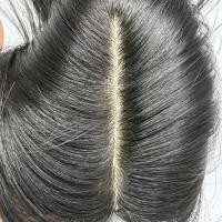 China Silk Base Hair Topper Middle Part Natural 100% Human Hair Topper Silk Base Invisible Breathable for Women Hair Topper for sale