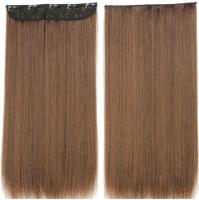 China Women's Silky Straight human hair Natural Seamless Hair Wig Vendors for Ombre Invisible One Piece Clip-in Hair Extension 5 Clips for sale