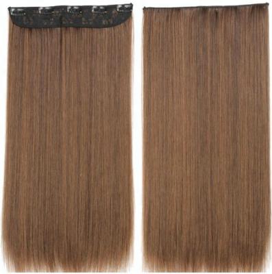 China Women's Silky Straight human hair Natural Seamless Hair Wig Vendors for Ombre Invisible One Piece Clip-in Hair Extension 5 Clips for sale