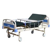 China Double Shake Manual Nursing Bed 2000x900mm ABS Headboard Elderly Patient Hospital Bed for sale