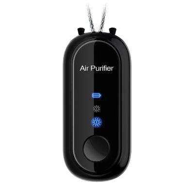China 5V 700mAh Wearable Air Purifier Necklace Portable Negative Ion Air Cleaner for sale