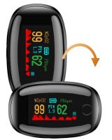 China Medical Finger Pulse Oximeter TFT Display SpO2 Heart Rate Monitor 30-240BPM for sale